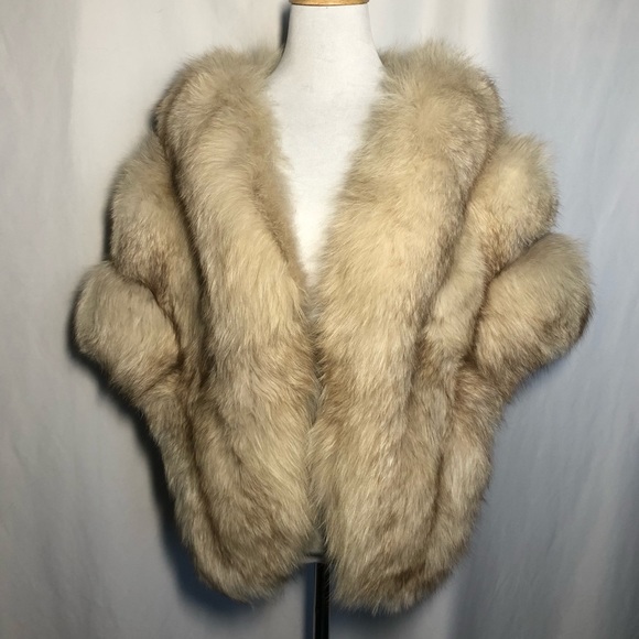 Saga Furs | Accessories | Saga Vintage Norwegian Blue Fox Shawl | Poshmark
